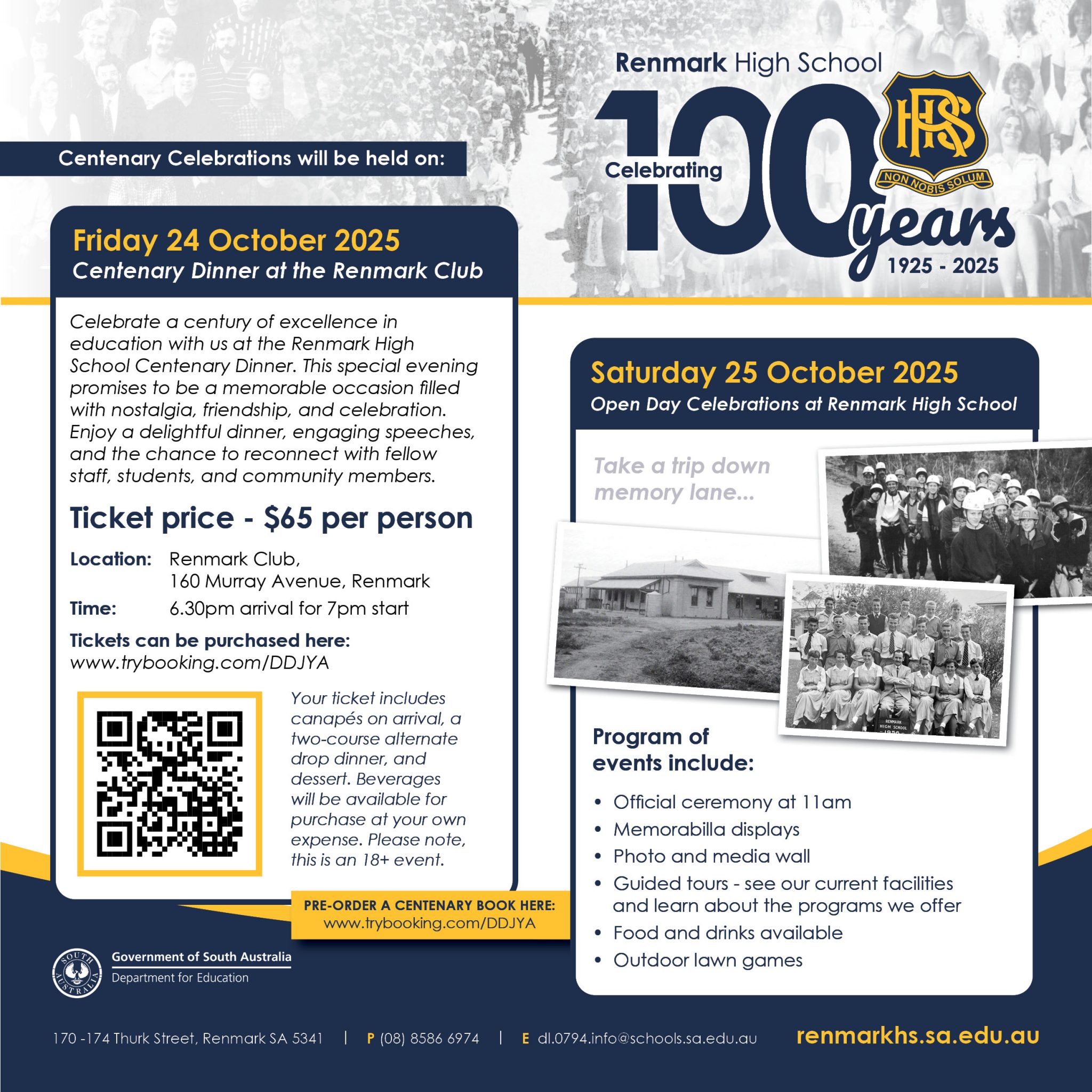 100 Year Celebrations - Renmark High School